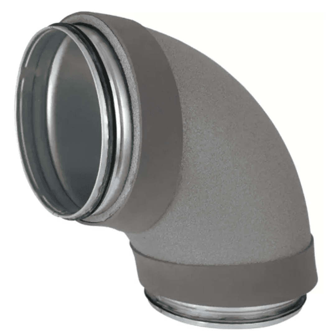 Thermoduct geïsoleerde bocht 90 graden diameter 355 mm | Jan Wit